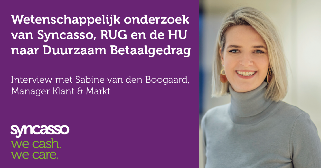 Interview Sabine van den Boogaard over onderzoek Duurzaam Betaalgedrag - Syncasso