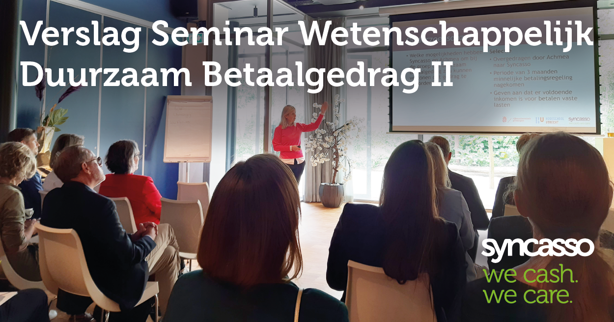 Verslag Seminar Wetenschappelijk Onderzoek Duurzaam Betaalgedrag II - Syncasso
