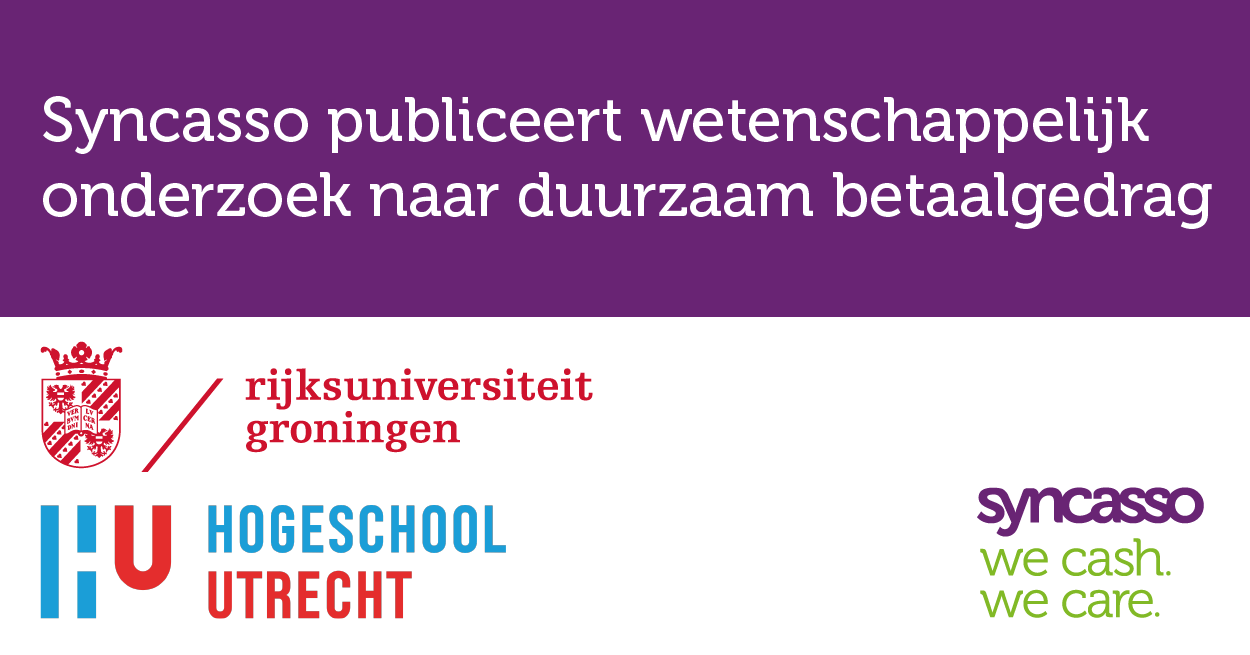 Syncasso publiceert wetenschappelijk onderzoek naar duurzaam betaalgedrag - Syncasso
